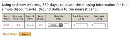 Solved Using ordinary interest, 360 days, calculate the | Chegg.com