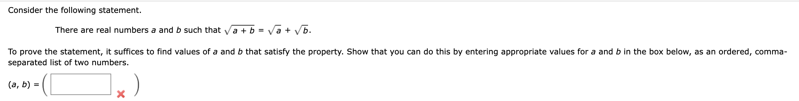 Solved Consider the following statement. There are real | Chegg.com