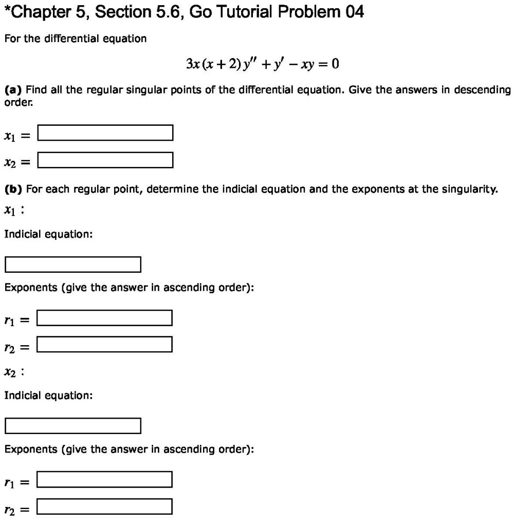 Solved *Chapter 5, Section 5.6, Go Tutorial Problem 04 For | Chegg.com
