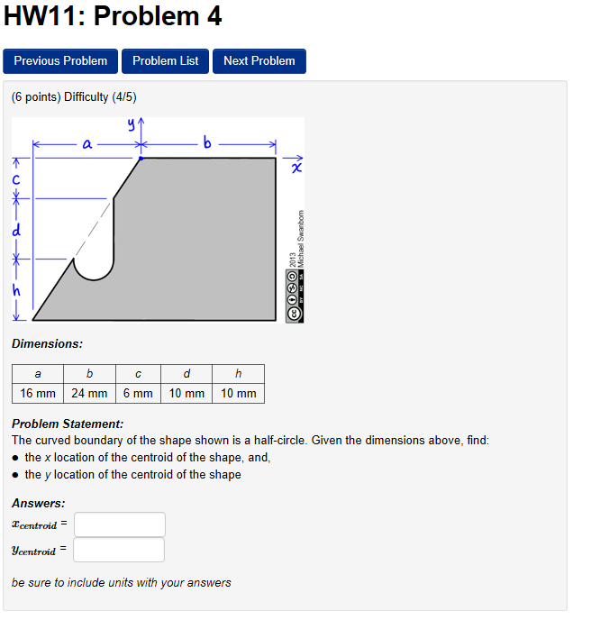 Solved HW11: Problem 4 Previous Problem Problem List Next | Chegg.com