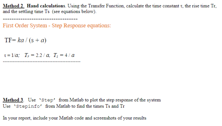 Solved Method 2. Hand calculations. Using the Transfer | Chegg.com