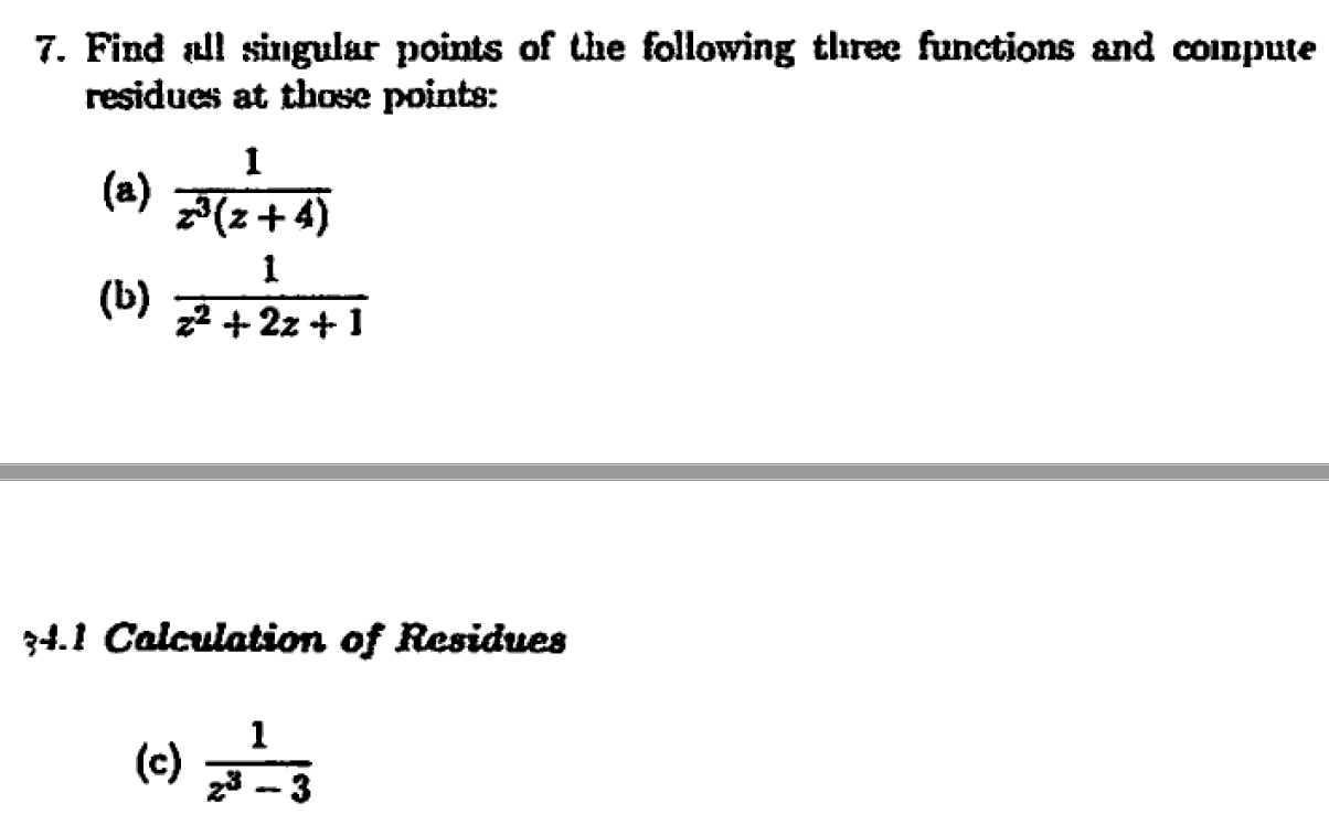 Solved Find all singular points of the following three | Chegg.com