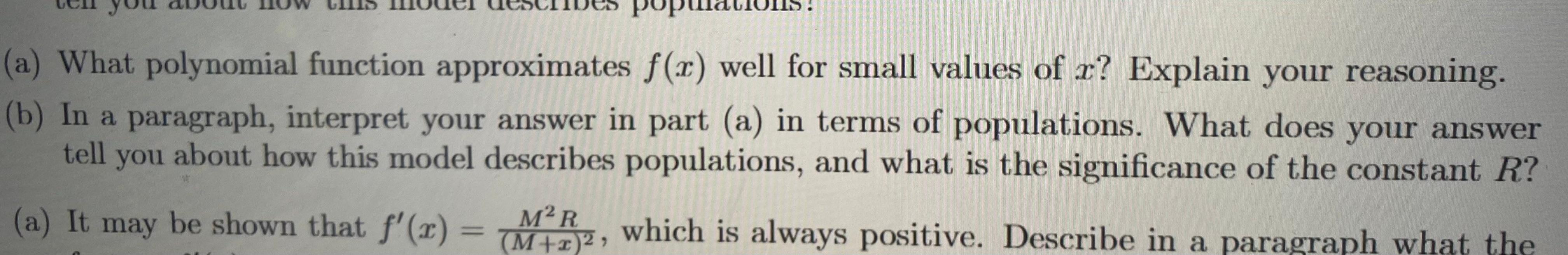 Solved For a particular species, the model | Chegg.com