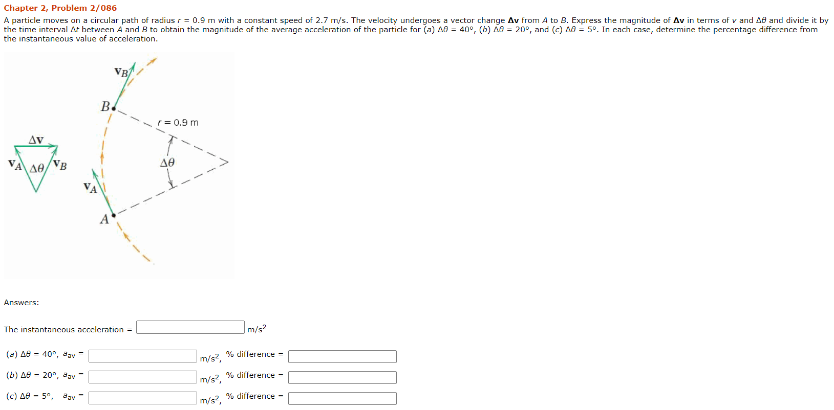 Solved Chapter 2, Problem 2/086 A particle moves on a | Chegg.com