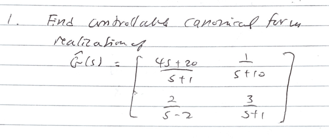 Solved . End antrollabe canonical form realization of ㅗ مریم | Chegg.com