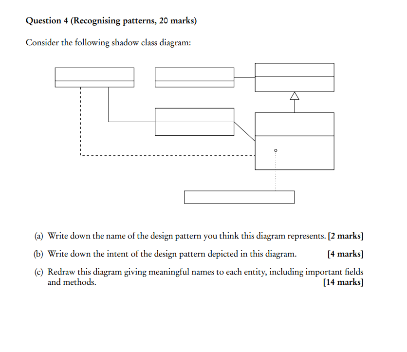 Solved Question 4 (Recognising patterns, 20 marks) Consider | Chegg.com Solved Question 4 (Recognising patterns, 20 marks) Consider | Chegg.com