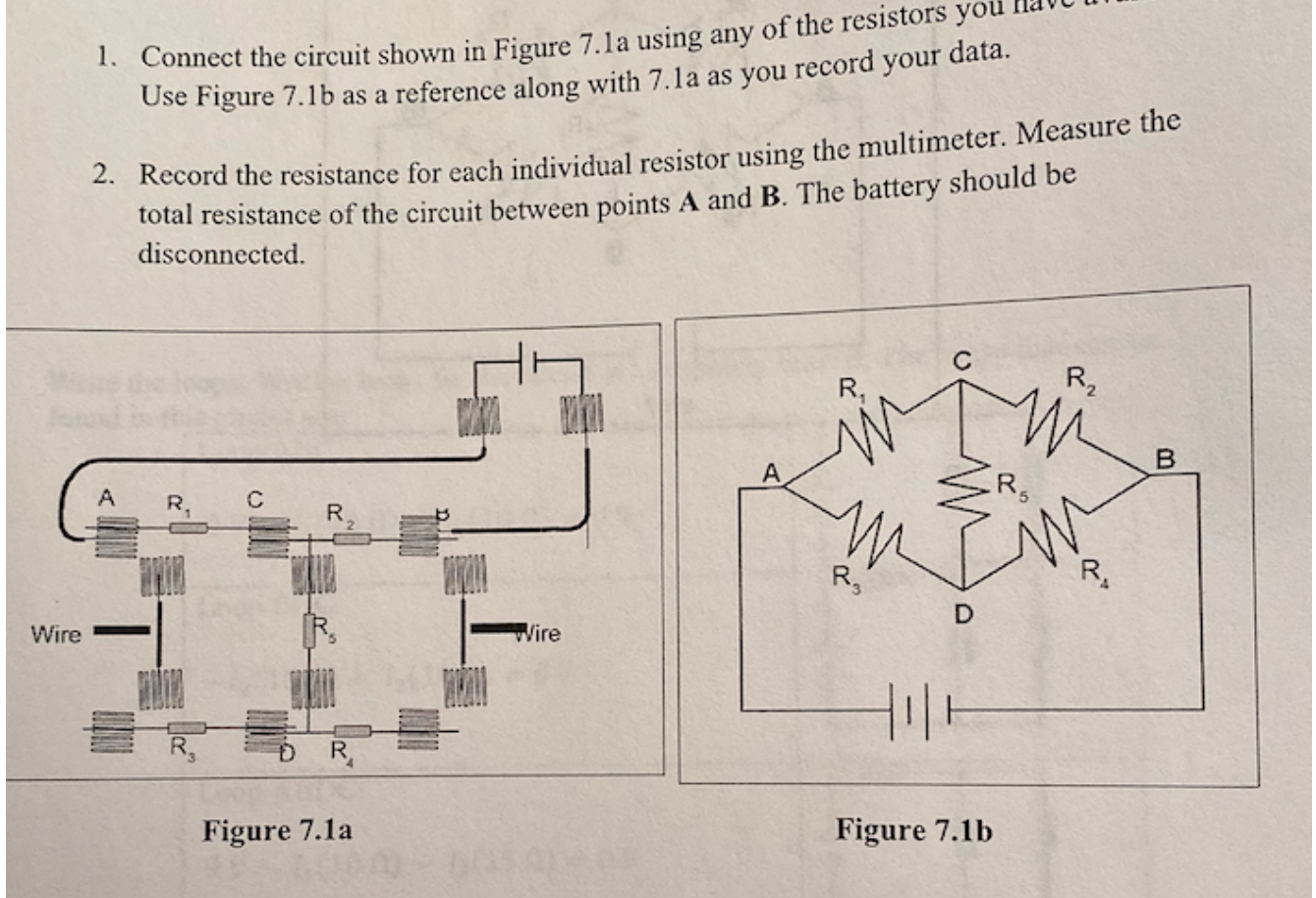 Solved 1. Connect the circuit shown in Figure 7.la using any | Chegg.com