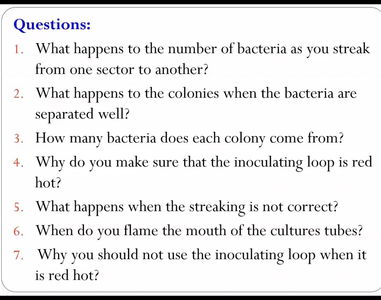 Solved Questions: 1. What happens to the number of bacteria | Chegg.com