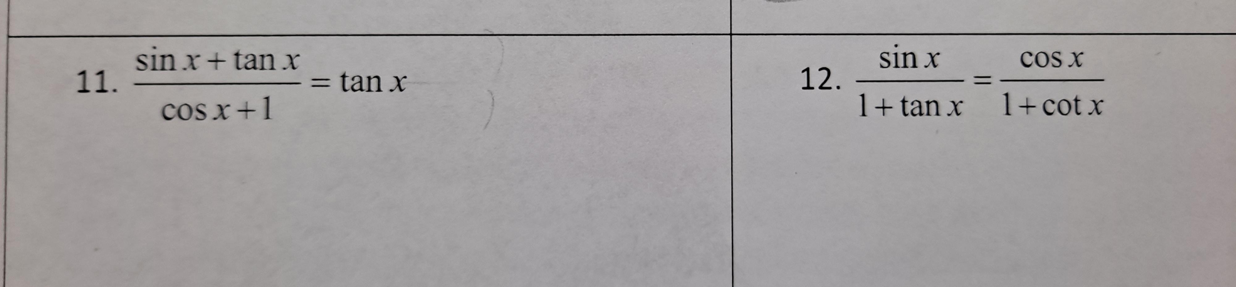 Solved Verify the Trig Identities: problem 11 was answered | Chegg.com
