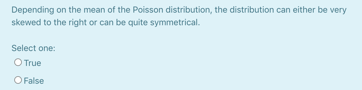 Solved Depending on the mean of the Poisson distribution, | Chegg.com
