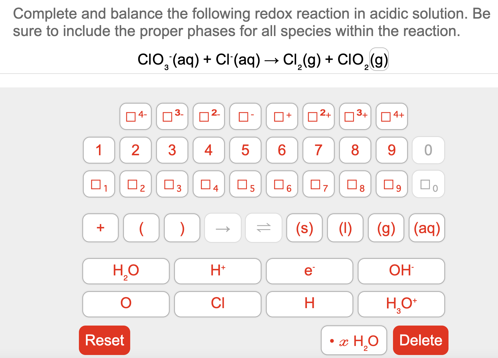Solved Complete And Balance The Following Redox Reaction In