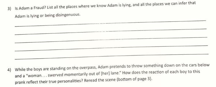 Read the story "On the Bridge" by Todd Strasser | Chegg.com