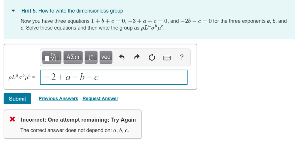 Solved Part B - Construct a dimensionless group Analysis of | Chegg.com