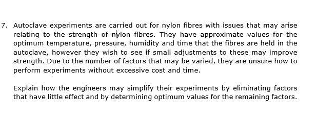 Solved 7. Autoclave experiments are carried out for nylon | Chegg.com