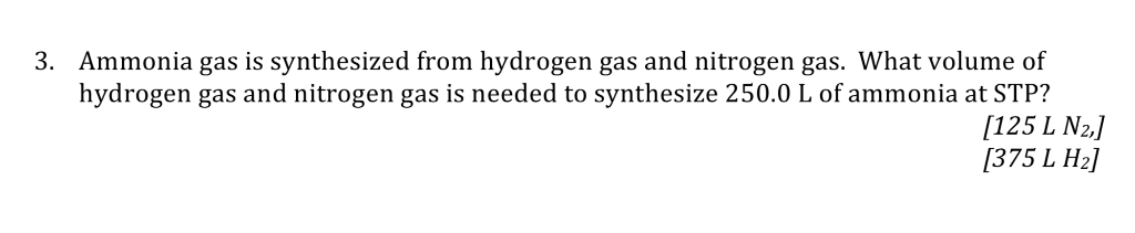 Solved Ammonia gas is synthesized from hydrogen gas and | Chegg.com