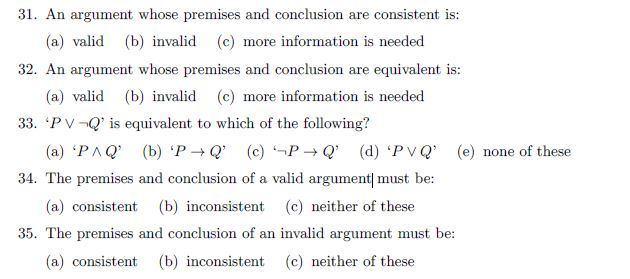 Solved 31. An argument whose premises and conclusion are | Chegg.com