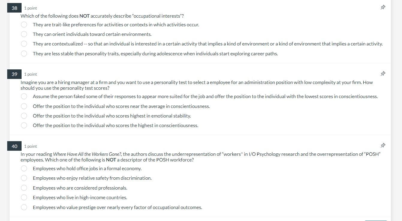 Solved 81 point Which of the following does NOT accurately | Chegg.com