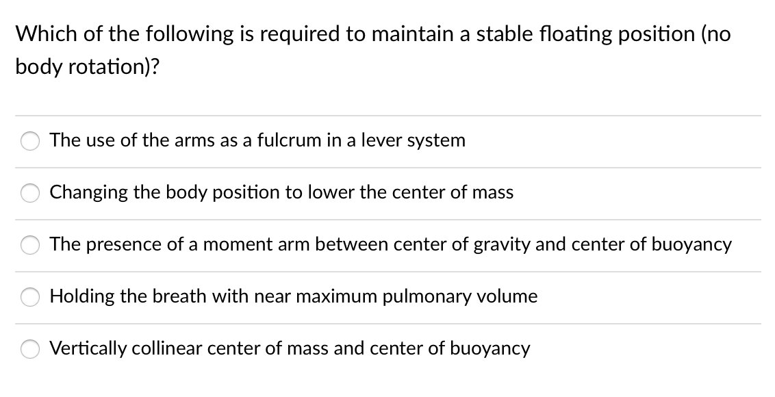 Solved Which of the following is required to maintain a | Chegg.com