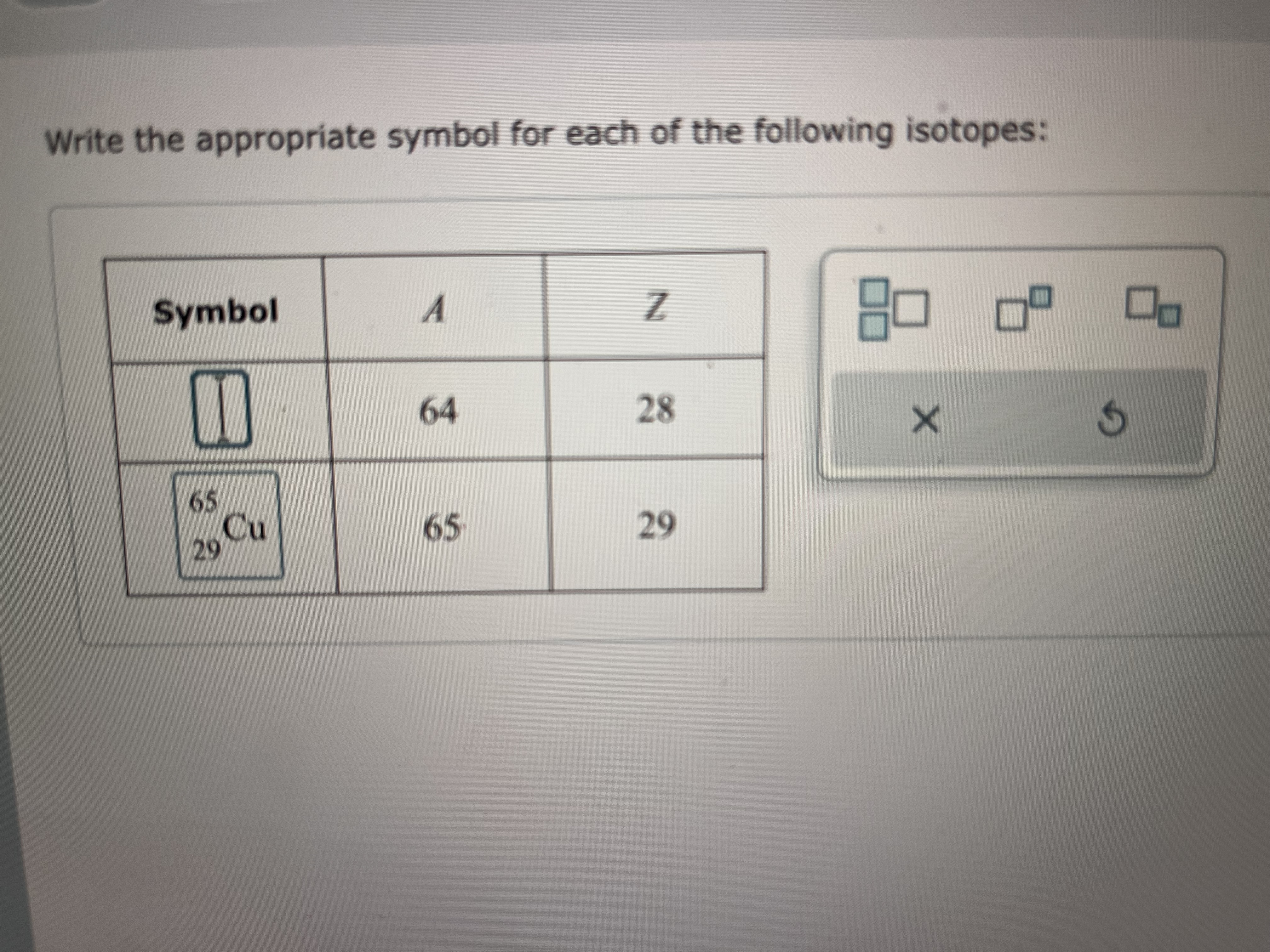 Solved Write the appropriate symbol for each of the | Chegg.com