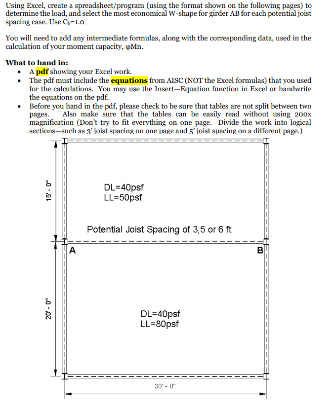 Solved Using Excel, create a spreadsheet/program (using the | Chegg.com