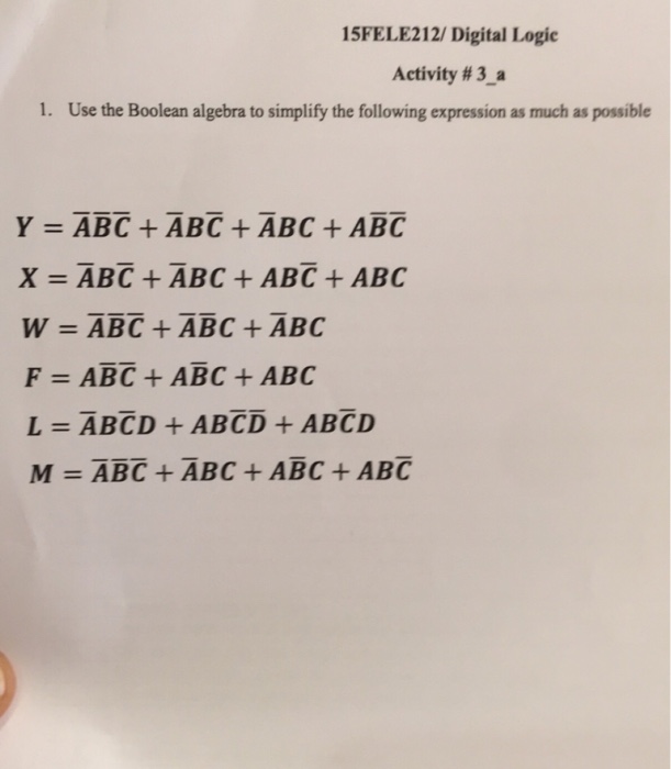 Solved SFELE212/ Digital Logic Activity # 3-a 1. Use the | Chegg.com
