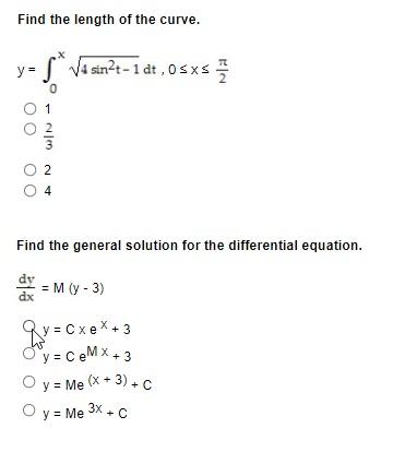 Solved Find the length of the curve. y=∫0x4sin2t−1dt,0≤x≤2π | Chegg.com