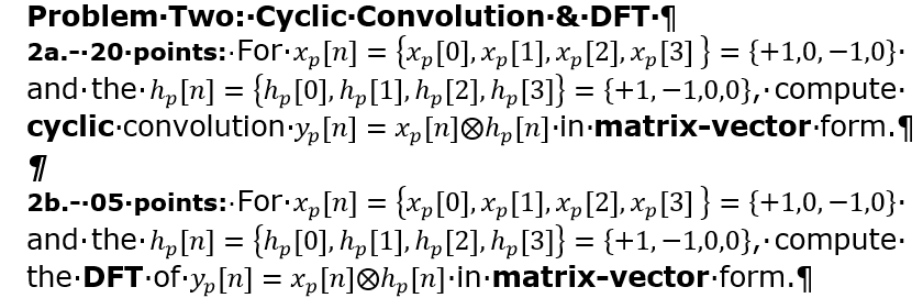 Solved Problem-Four:Cyclic-Convolution-&-DFT-1 | Chegg.com