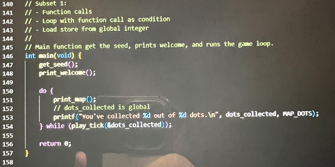 Solved // subset 1: II - Function calls II - Loop with | Chegg.com