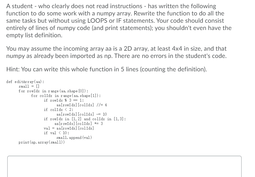 Solved A student - who clearly does not read instructions - | Chegg.com