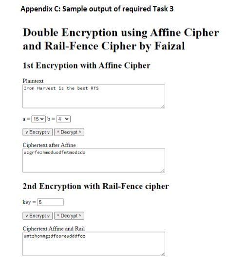 Solved Appendix A: Affine Cipher HTML Script