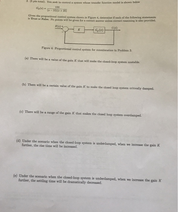 Solved You seek to control a system whose transfer function | Chegg.com