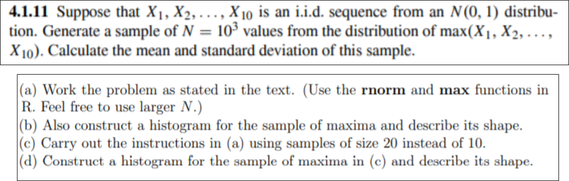Solved 4.1.11 Suppose that X1, X2, ..., X10 is an i.i.d. | Chegg.com