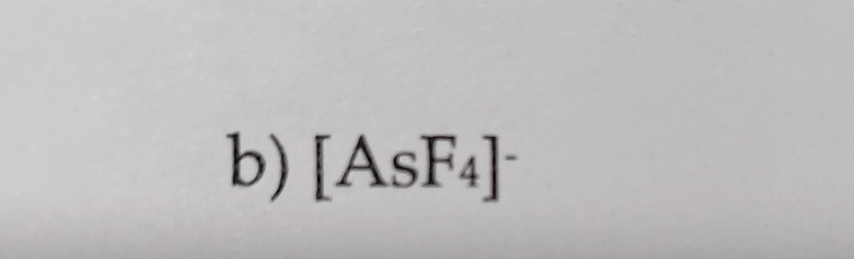 Solved b) [AsF4]-Identify all the symmetry present using | Chegg.com