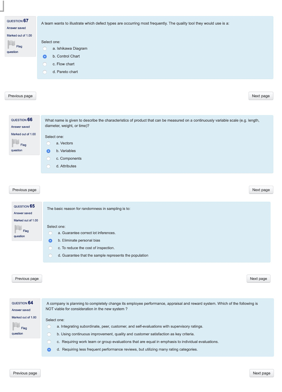 Solved QUESTION 67 A team wants to illustrate which defect | Chegg.com