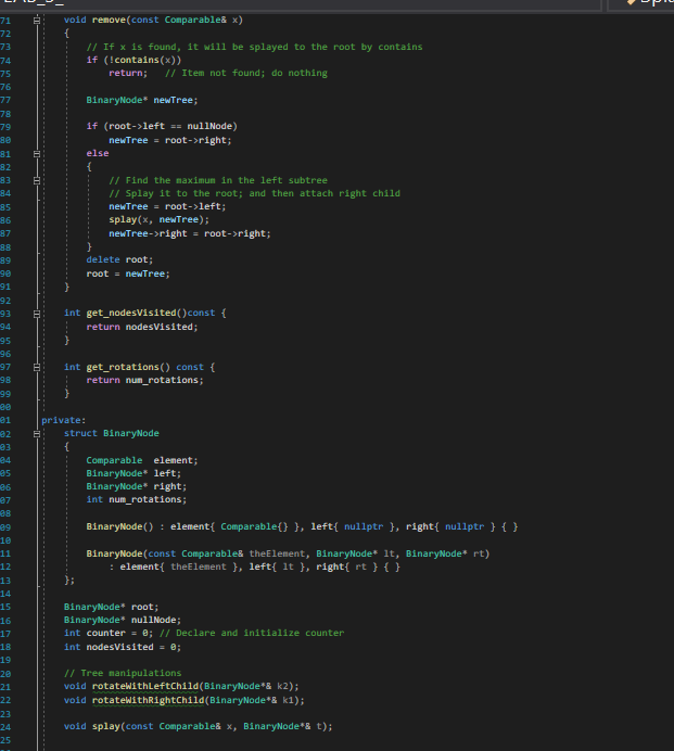 Solved Assignment: // Run the supplied code in your visual | Chegg.com