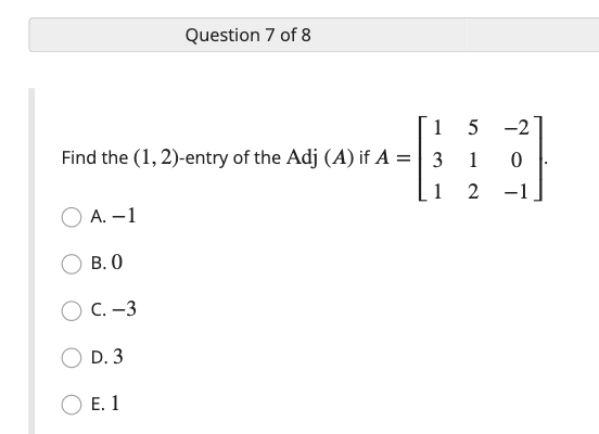 Solved If A is a 3×3 matrix with det A=22 and | Chegg.com
