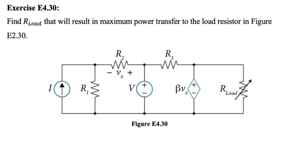 Solved Find Rload that will result in maximum power transfer | Chegg.com
