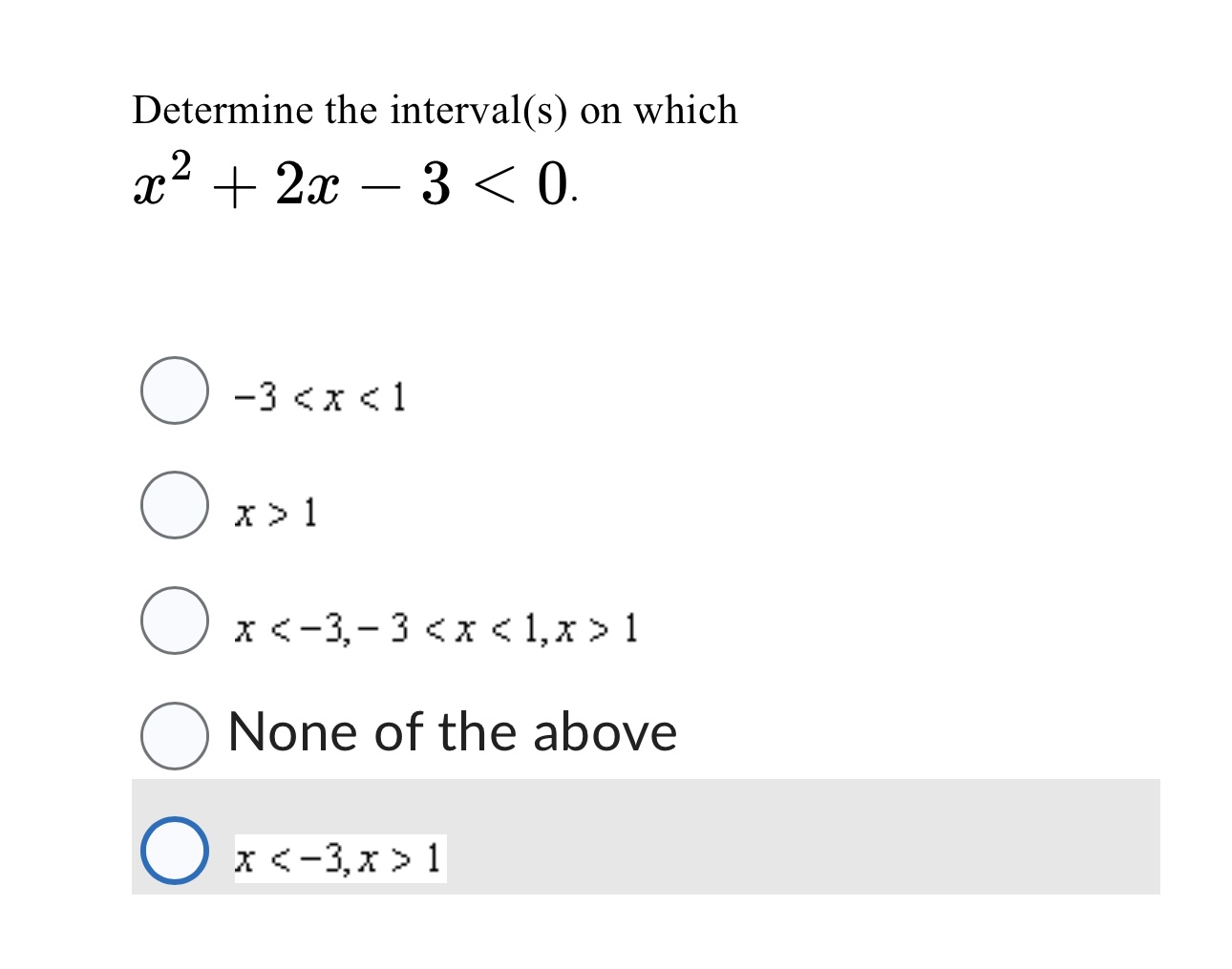 Solved Determine the interval(s) ﻿on | Chegg.com
