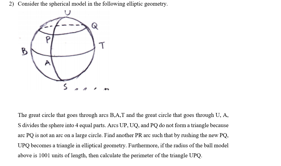 Solved 2) Consider the spherical model in the following | Chegg.com