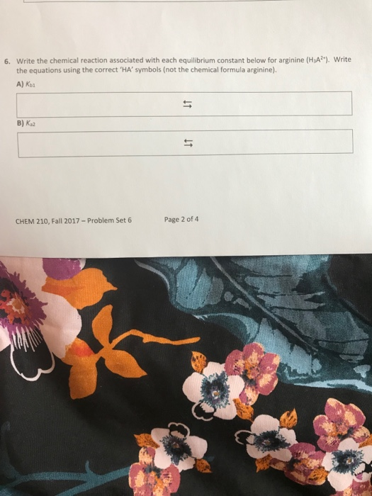 Solved write the chemical reaction associated with each | Chegg.com