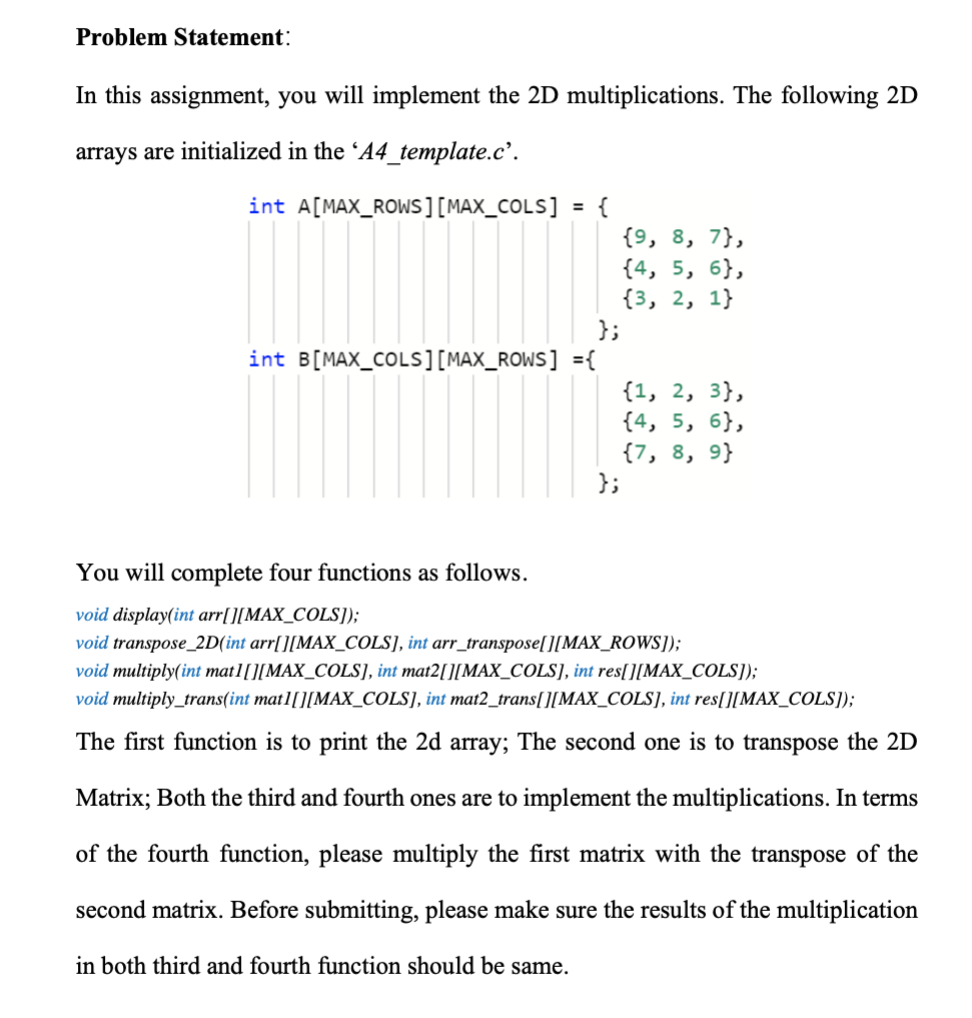 Solved Problem Statement: In this assignment, you will | Chegg.com