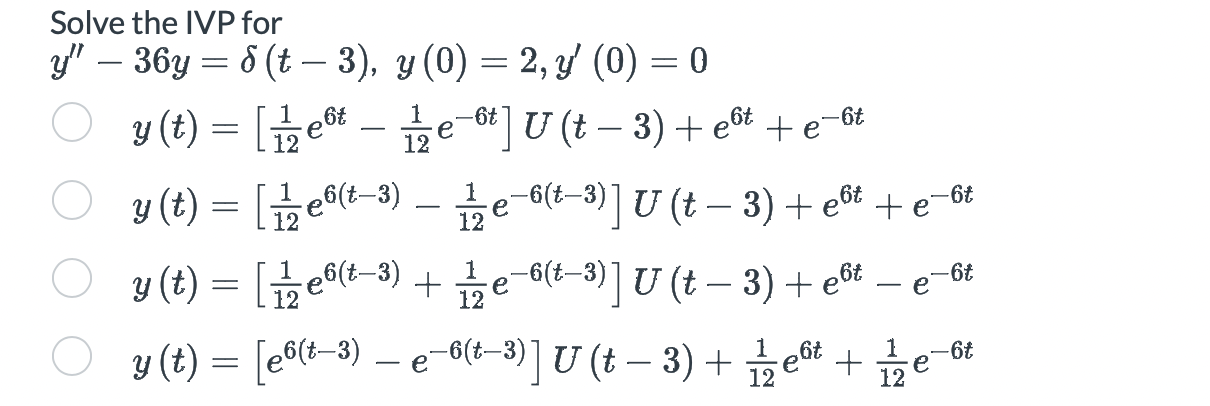 Solved Solve the IVP for | Chegg.com