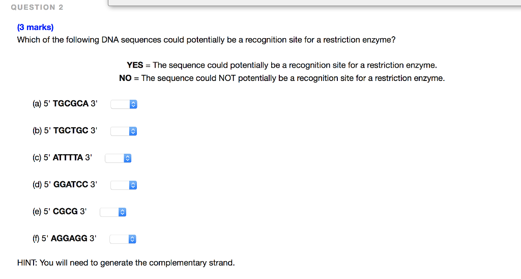 Solved QUESTION 1 (5 marks) Match the following molecular | Chegg.com