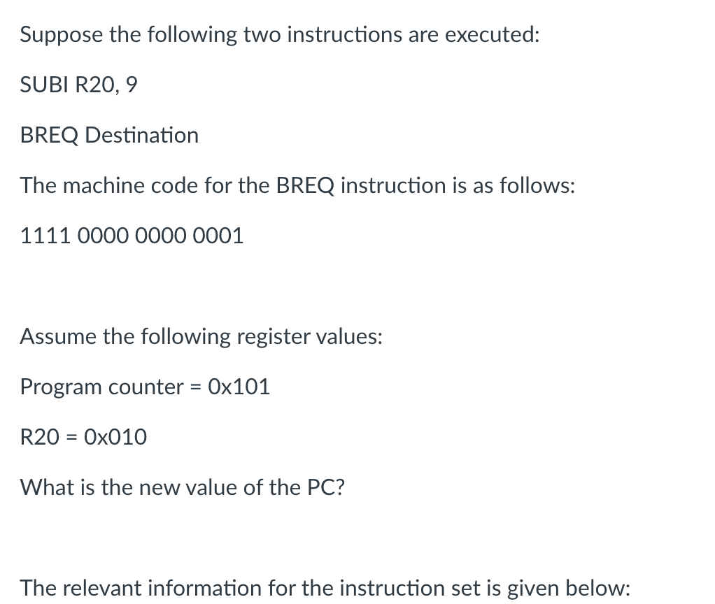 Solved Suppose the following two instructions are executed: | Chegg.com