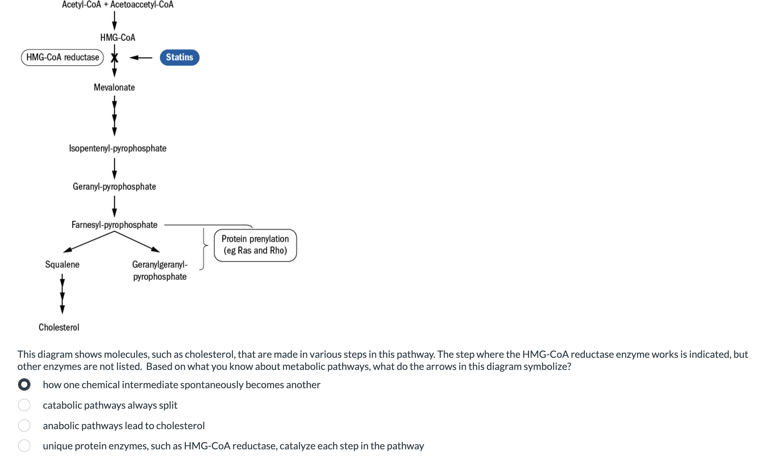Solved Statin drugs help reduce cholesterol levels. Statins | Chegg.com