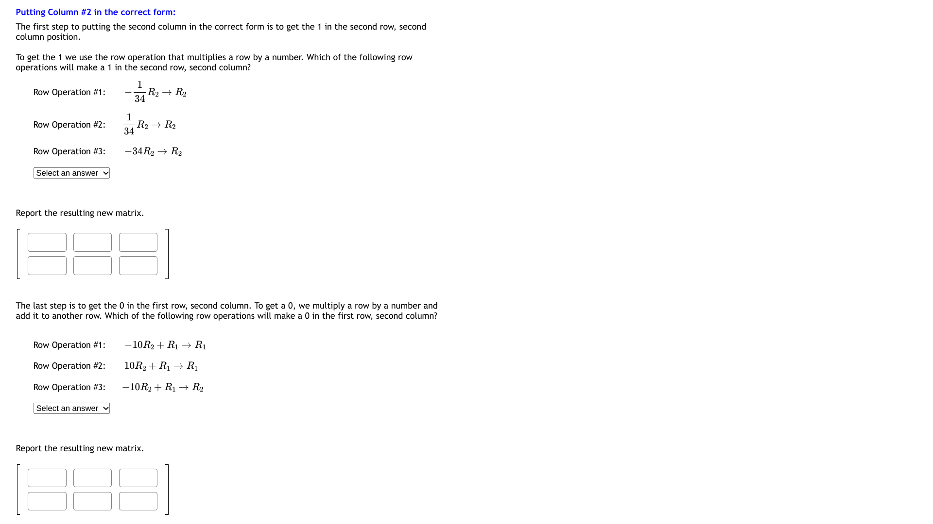 Solved In this problem, you will solve a system of equations | Chegg.com