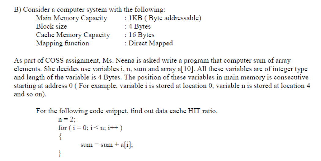 Solved As part of COSS assignment, Ms. ﻿Neena is asked write | Chegg.com