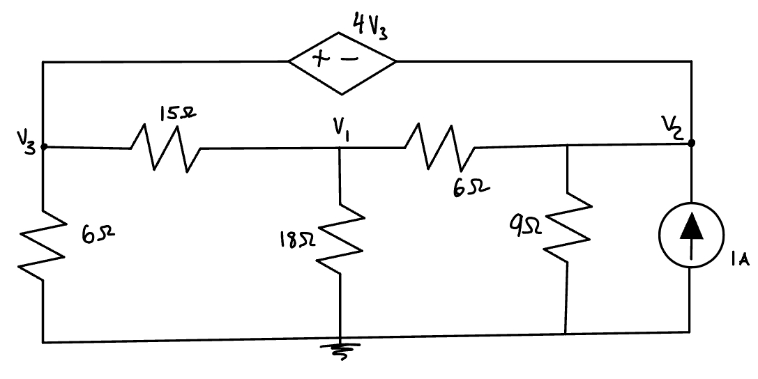 Solved Find voltages V1, V2, and V3 from the circuit shown | Chegg.com