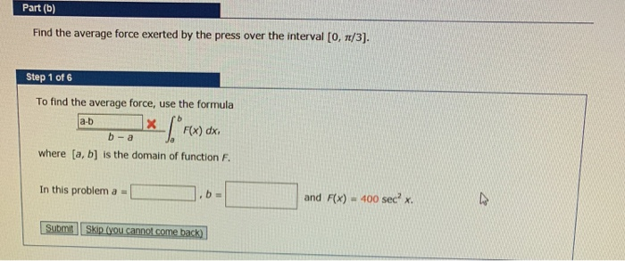 Average Force Formula