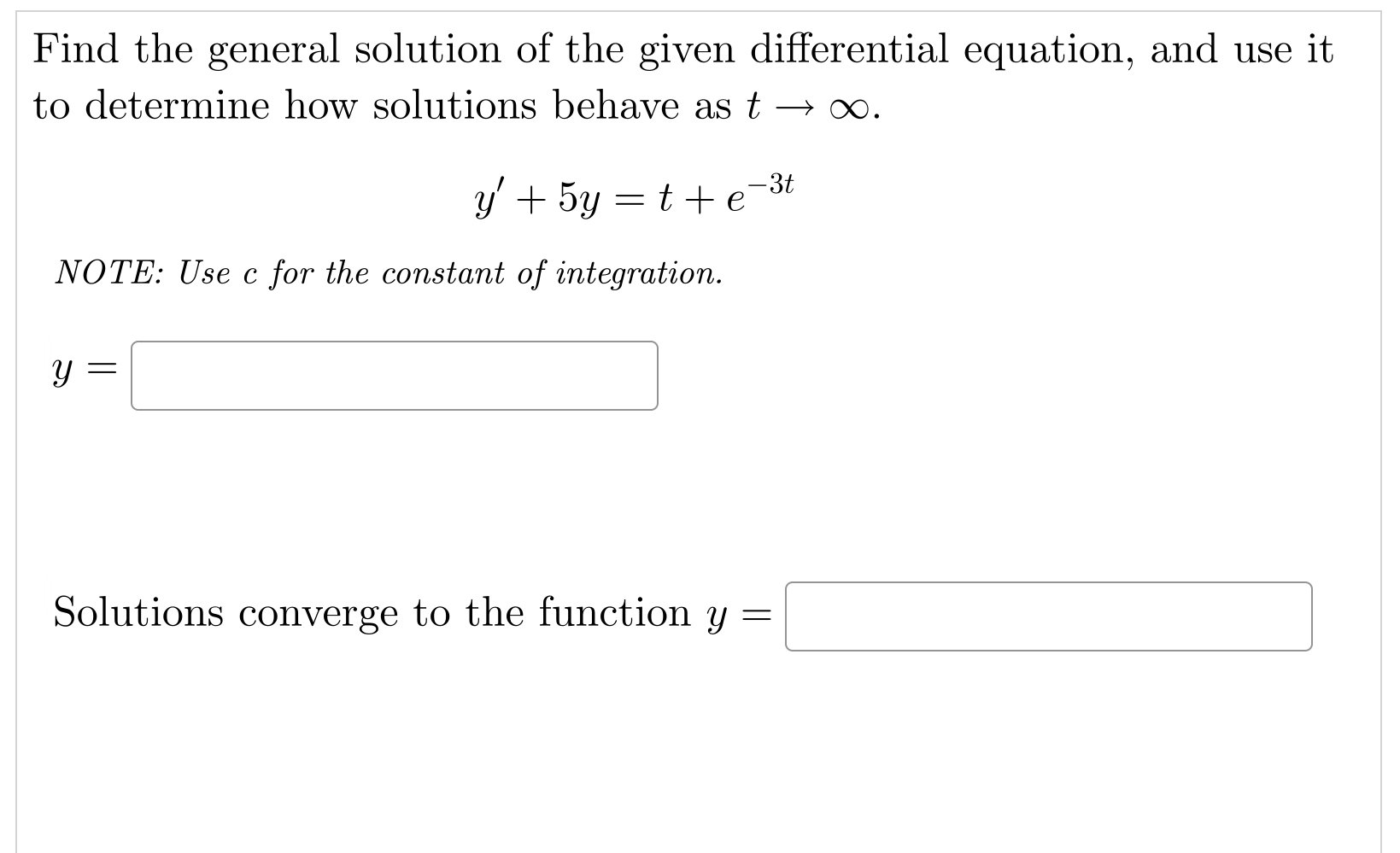 Solved Find the general solution of the given differential | Chegg.com